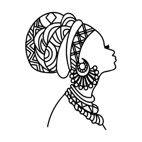 Mpho – Line Art Silhouette – The Imagique Group